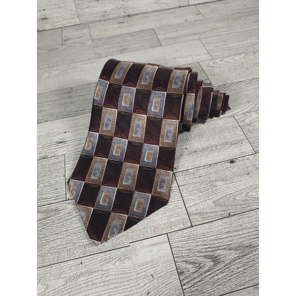 Louis Roth | Accessories | Louis Roth Geometric Pattern Necktie 0 Silk ...